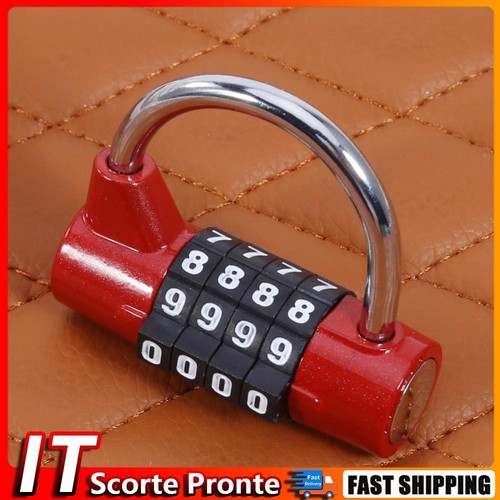 4 Digit Password Safety Lock Wide Shackle Combination Padlock New IT | eBay