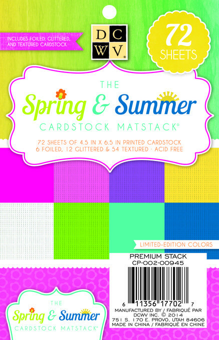 Die Cuts With a View Spring Summer cardstock note stack scrapbook ...