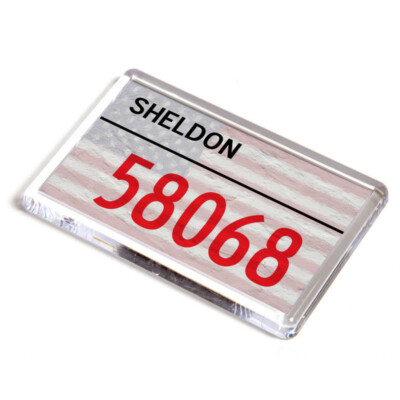 FRIDGE MAGNET - Sheldon, 58068 - US Zip Code | eBay UK
