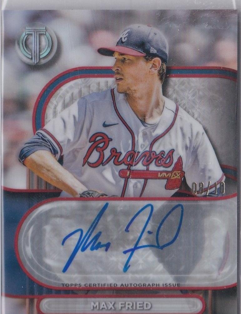 2024 Topps Tribute - Tribute Autographs Max Fried #TA-MF Red /10 (AU) for sale online | eBay