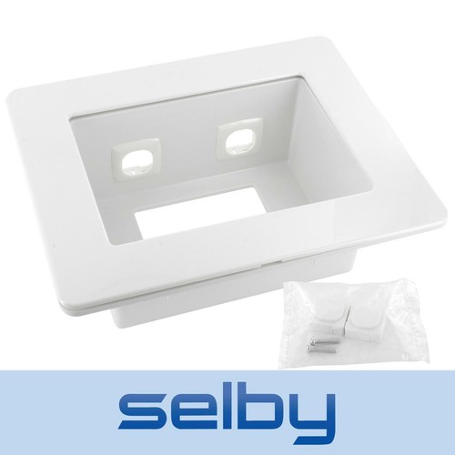 Wall Plate Recessed Box for Power Point Outlet + Clipsal type AV ...
