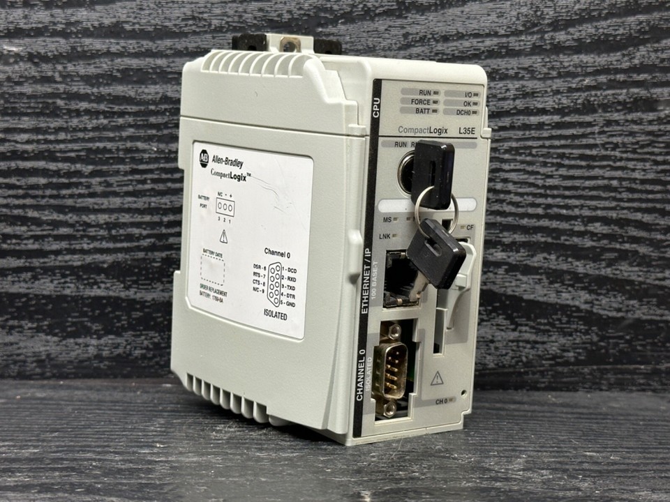 Allen Bradley 1769-L35E B FW 1.17 CompactLogix Controller Logix L5335E ...