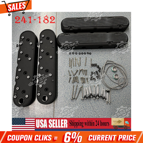 LS ENGINE VALVE COVERS KIT FIT FOR CHEVY GM LS1 LS2 LS3 LS6 LS7 5.3 5.7 ...