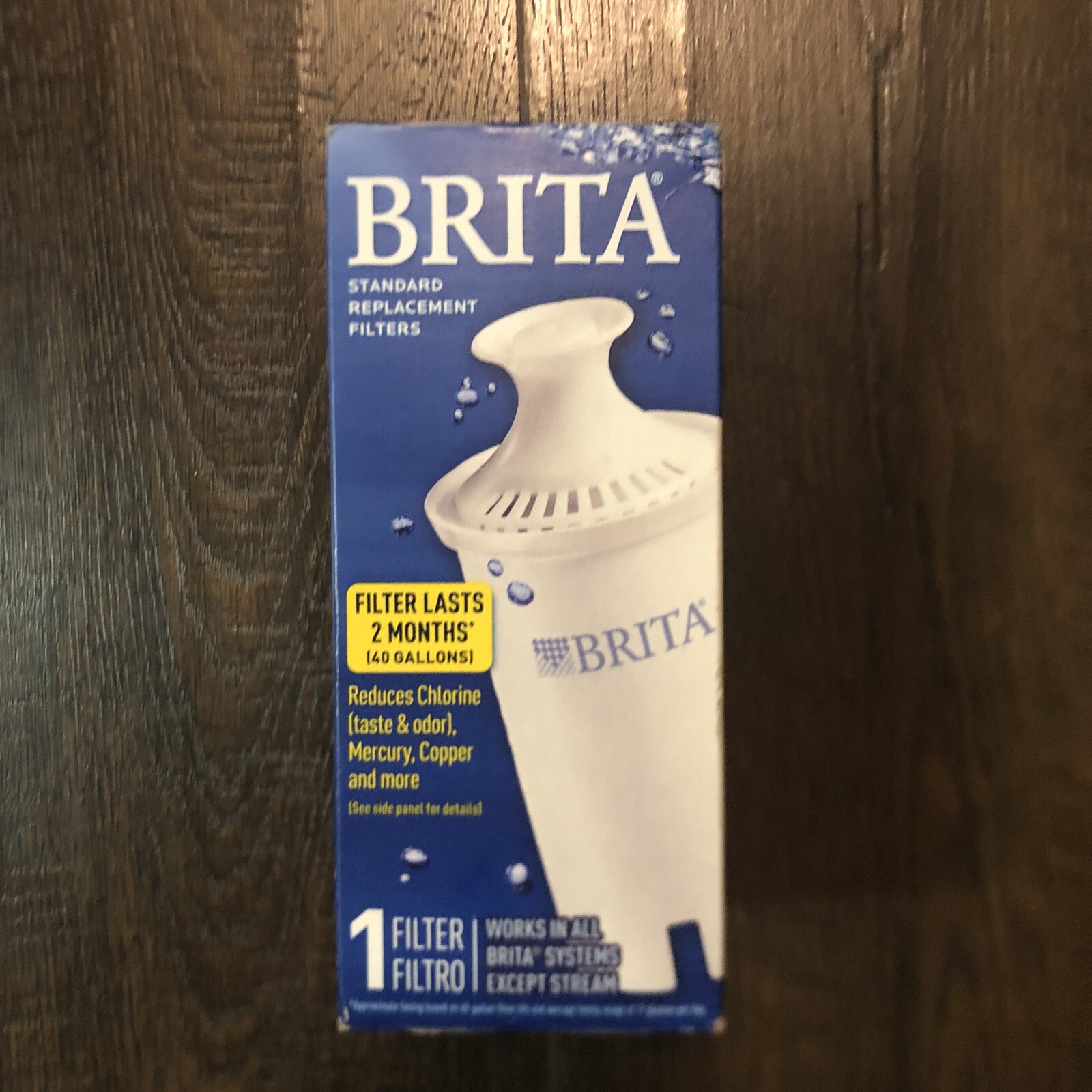 BRITA OB03 (35501) STANDARD REPLACEMENT PITCHER FILTER 1 PACK in box ...