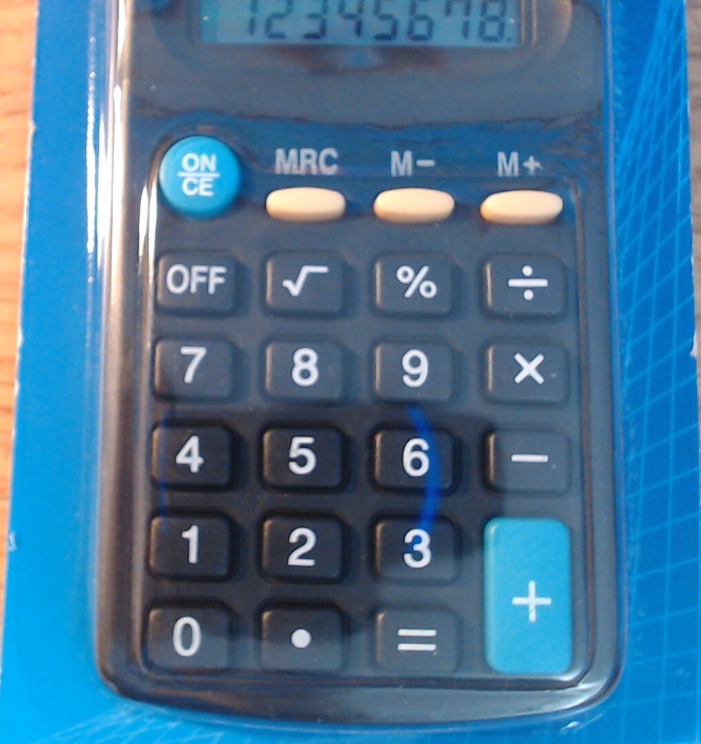 Jot Handheld Pocket LCD 8 Digit Display Black Calculator | eBay