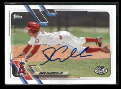 David Calabrese 2021 Topps Pro Debut #PD-114 Signed Autograph LA ...