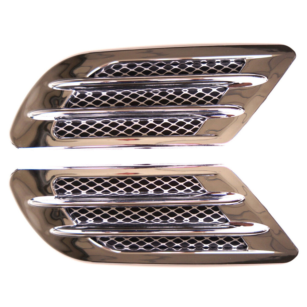 Car Parts Bonnet Air Flow Intake Side Fender Vent Moulding Trim Decal ...