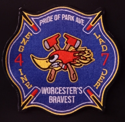 Worcester Fire Engine-4 Ladder 7 Patch Boston FDNY MA CT NH | eBay