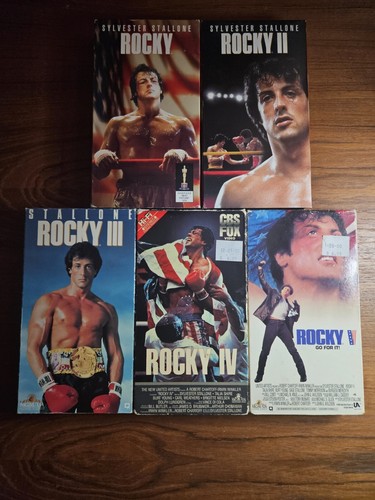 Rocky 1-5 (I-V) Movies, VHS Lot, Sylvester Stallone | eBay