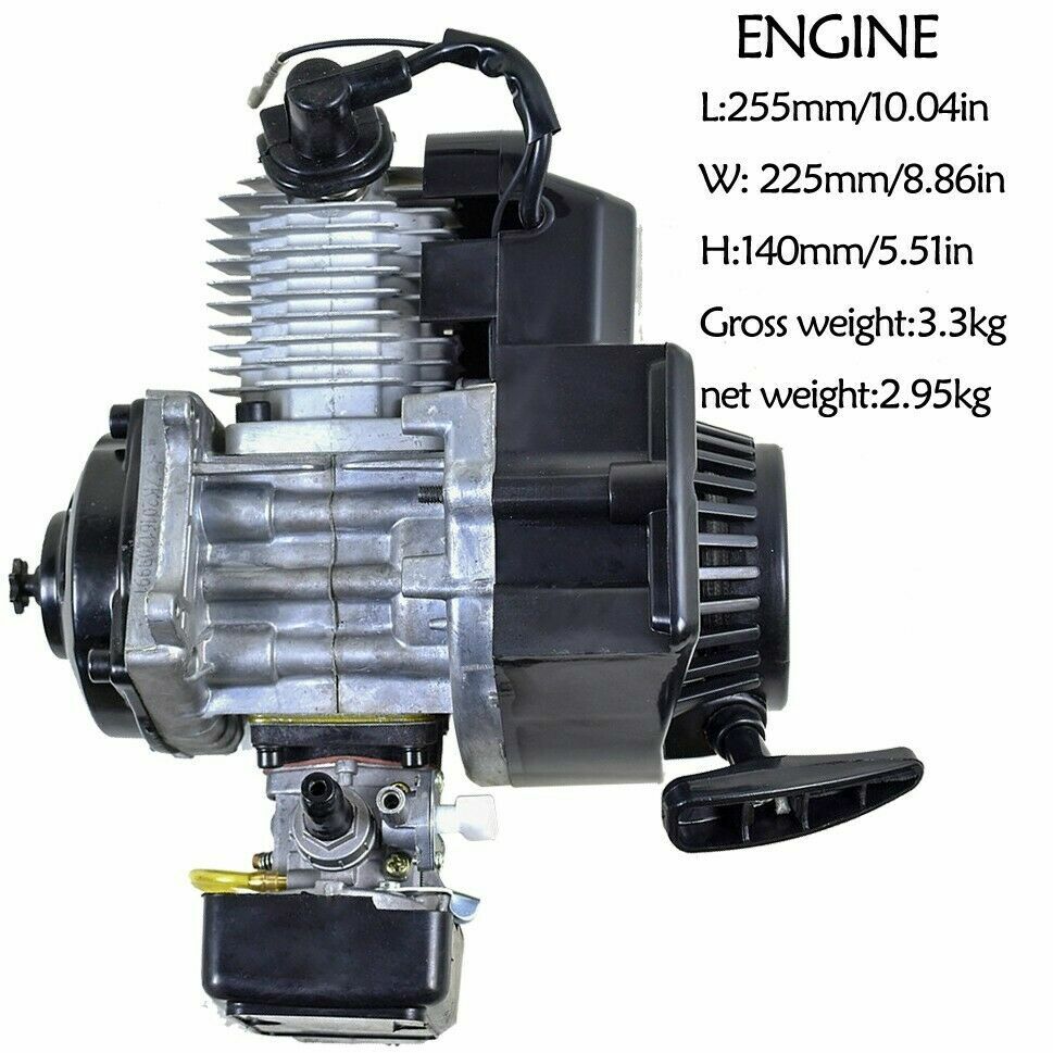 50cc 49cc 2 stroke Engine Motor Mini Pocket Quad Dirt Pit Monkey Bike ...