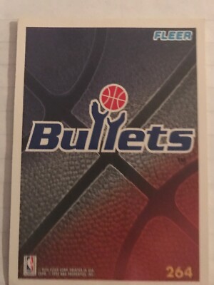 Washington Bullets Logo Fleer 1995 #264 | eBay