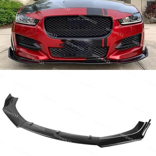 Glossy Black Front Bumper Lip Sport Splitter Body Kit For Jaguar XE XJ ...