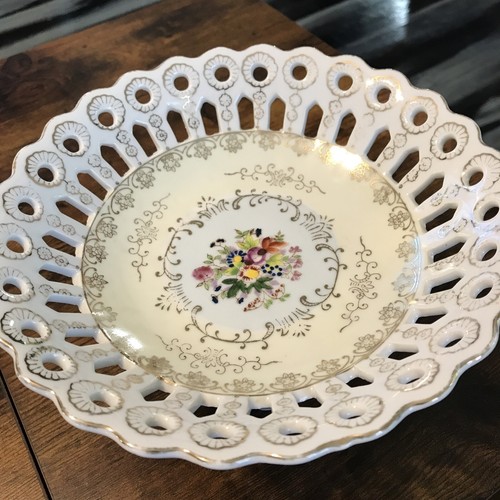 Vintage Hand Painted Porcelain Pastry Roll Plate | eBay