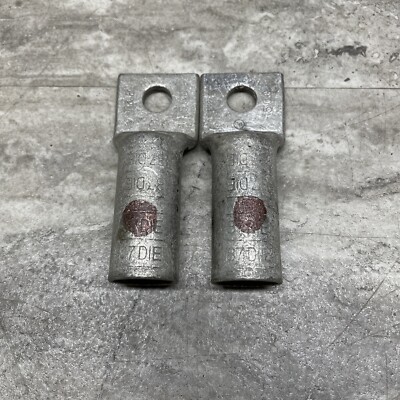 Lot Of 2 T&B 500 87 Die 500 Kcmil 1 Hole Copper Compression Lug 1/2 ...