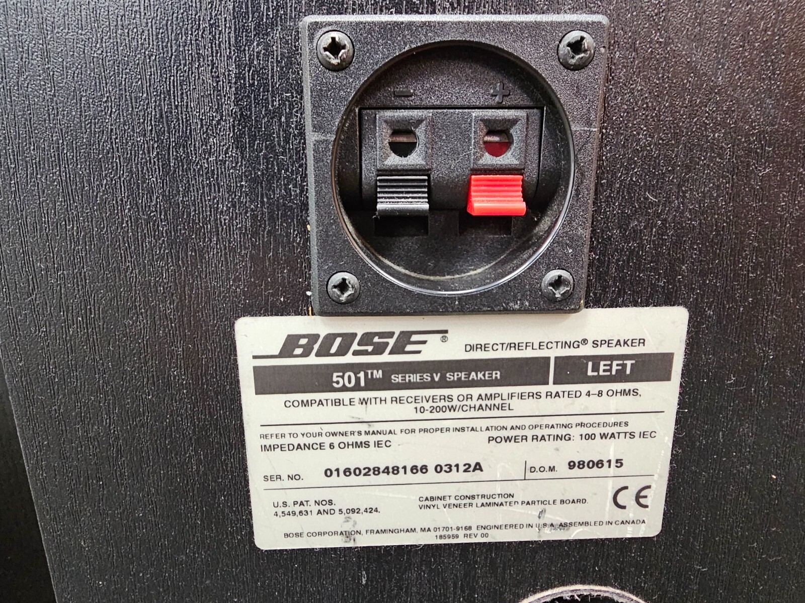 Bose 501 Series V Left & Right Speaker Set | eBay