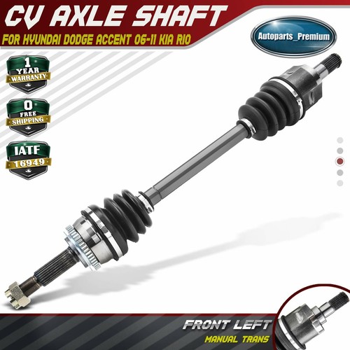 CV Axle Shaft Assembly for Hyundai Accent Dodge Kia Rio Manual Trans ...