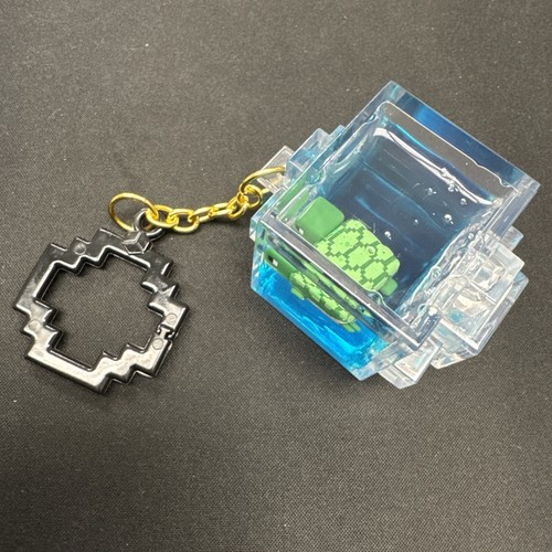 Original Minecraft Charms Cube Water Turtle Keychain Figure | eBay