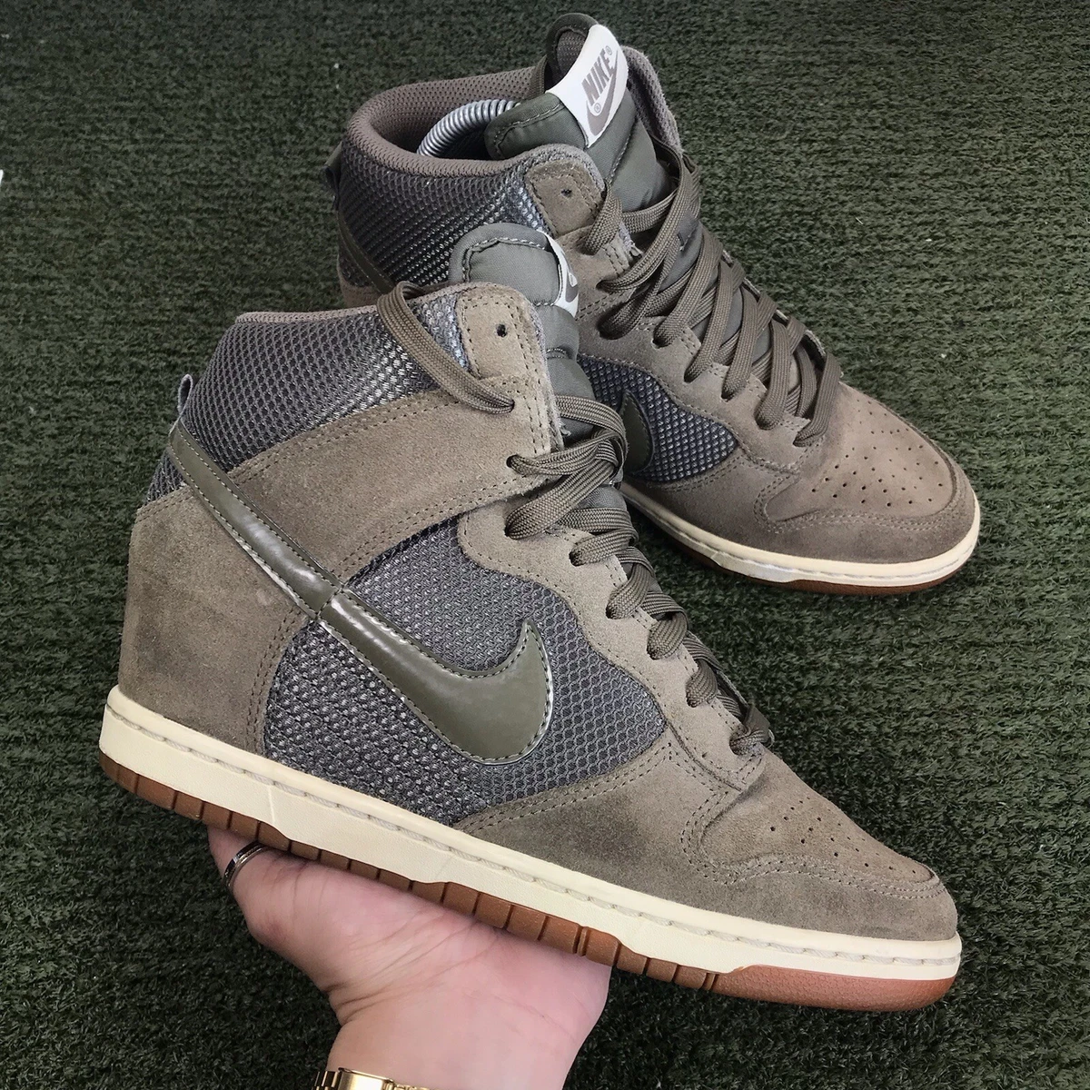 Grey Mesh Nike Dunks Shoes