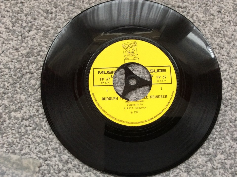 Vintage Rudolph The Red Nosed Reindeer/Rupert 7" Vinyl No FP37 Music ...