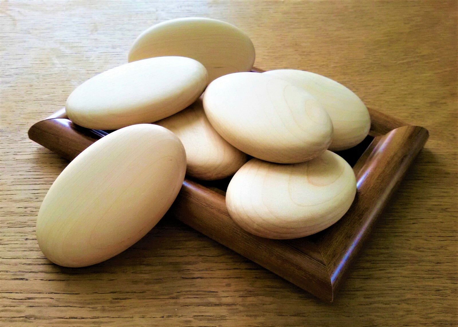 Large Wooden Pebbles / Natural & Hand Crafted / Pack of 5 Home Decor ...