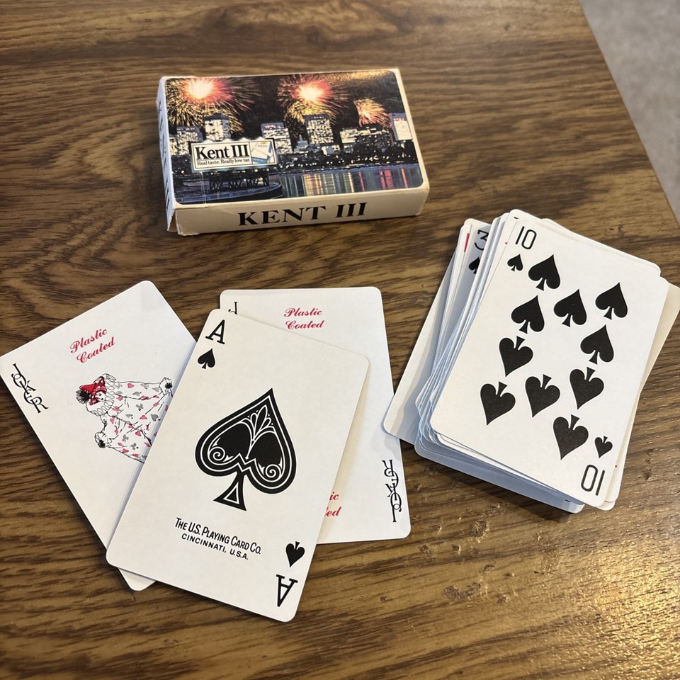 KENT III Cigarette Company Playing Cards Deck, US Playing Card Co ...