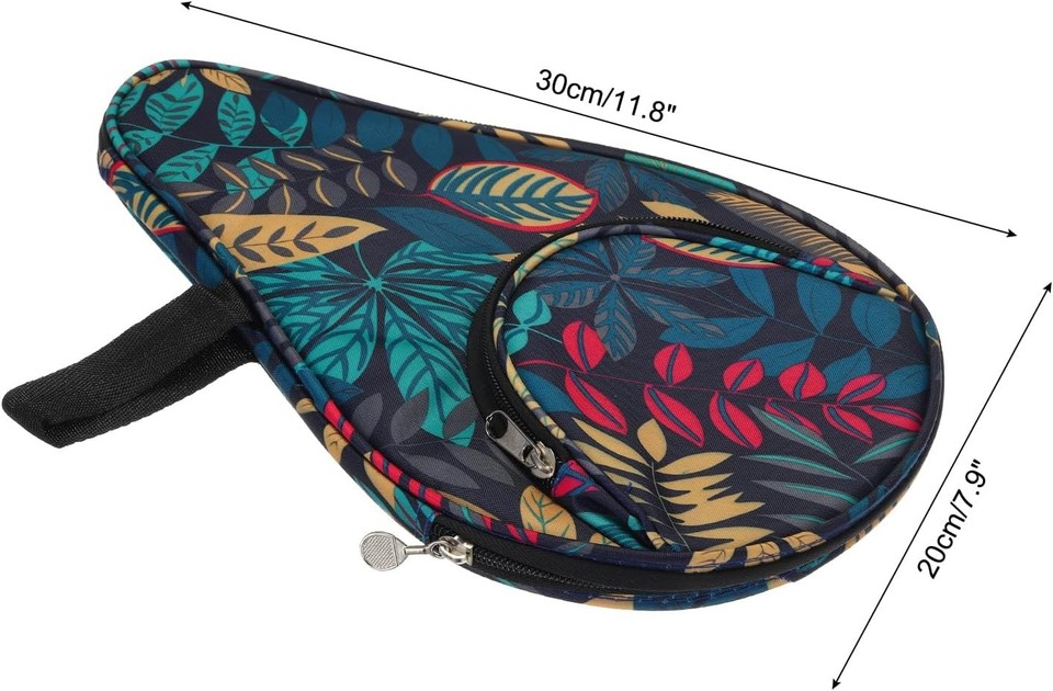 PATIKIL 12" x 8" Table Tennis Racket Case Cover, Table Tennis Racket ...