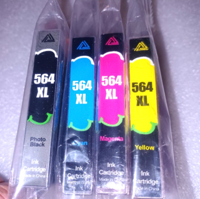 4PK 564XL Ink Compatible HP PhotoSmart 6510 6520 7510 7520 OfficeJet ...