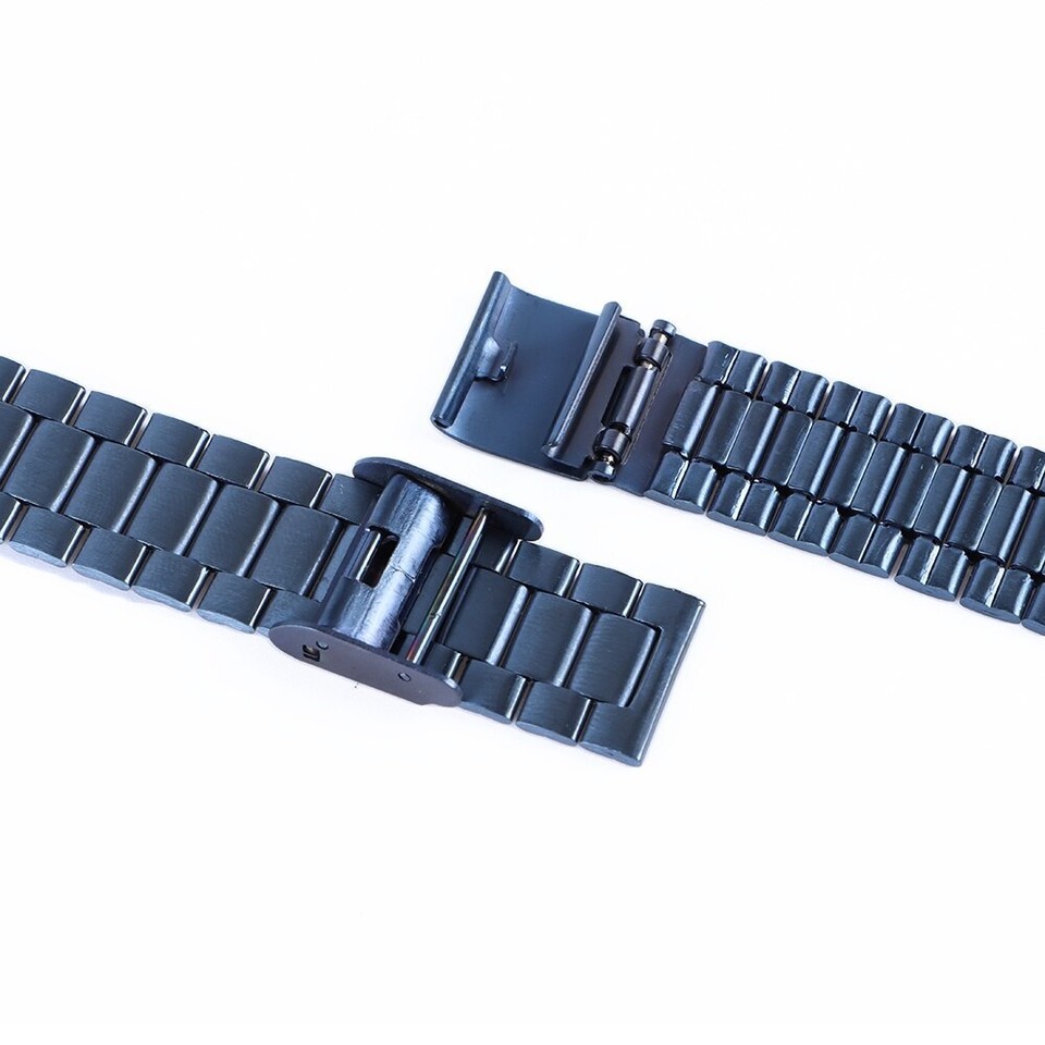 Vintage Classic Watch Band for Casio A158 A168 Silver Block Gold Steel ...