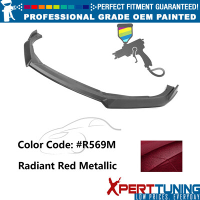 Fits 18-21 Honda Accord IKON V3 Sedan Front Lip PP #R569M Radiant Red ...