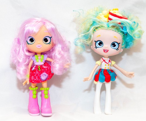 Shopkins Shoppies Pommie Doll 5” & Shopkins Popette Doll Lot of 2 Moose ...