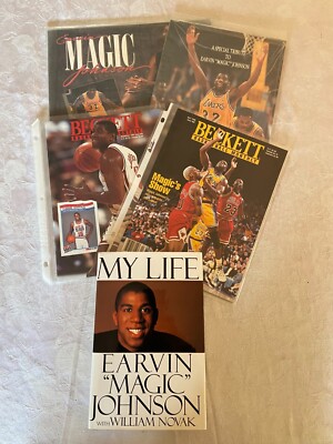 EARVIN MAGIC JOHNSON SIGNED BOOK (AUTHENTICATED), MAGIC BECKETT ...