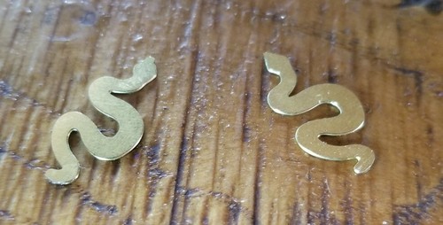 Brass Snake Inlays muzzleloader black powder Hawken pistol rifle Trade ...