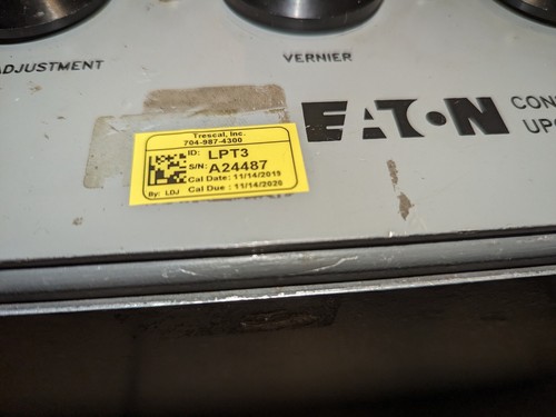 EATON CONSOLIDATED CONTROLS UPC5000 Heavy Duty Pressure Calibration ...