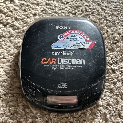 Sony Car Discman D-838K Super ESP CD Player Untested Walkman | eBay
