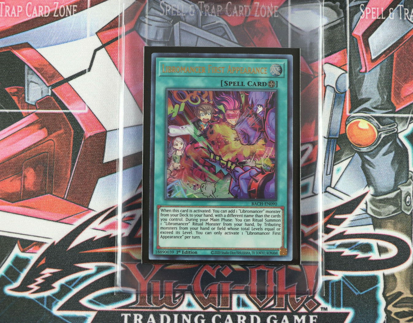 YuGiOh Spell Card Libromancer First Appearance BACH-EN090 1ST Ed Ultra ...