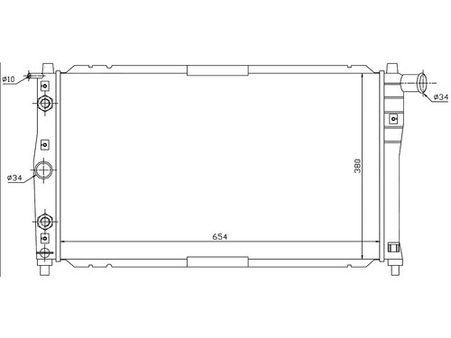 Pour Daewoo Nubira 1997-1999 Radiateur Refroidissement 96181369 | eBay