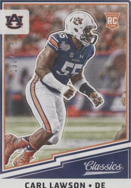 2017 Panini Classics - Rookies Carl Lawson #212 Blue Back /175 (RC) for ...
