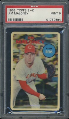 1968 Topps 3-d - Jim Maloney - Reds - PSA 9 Mint | eBay