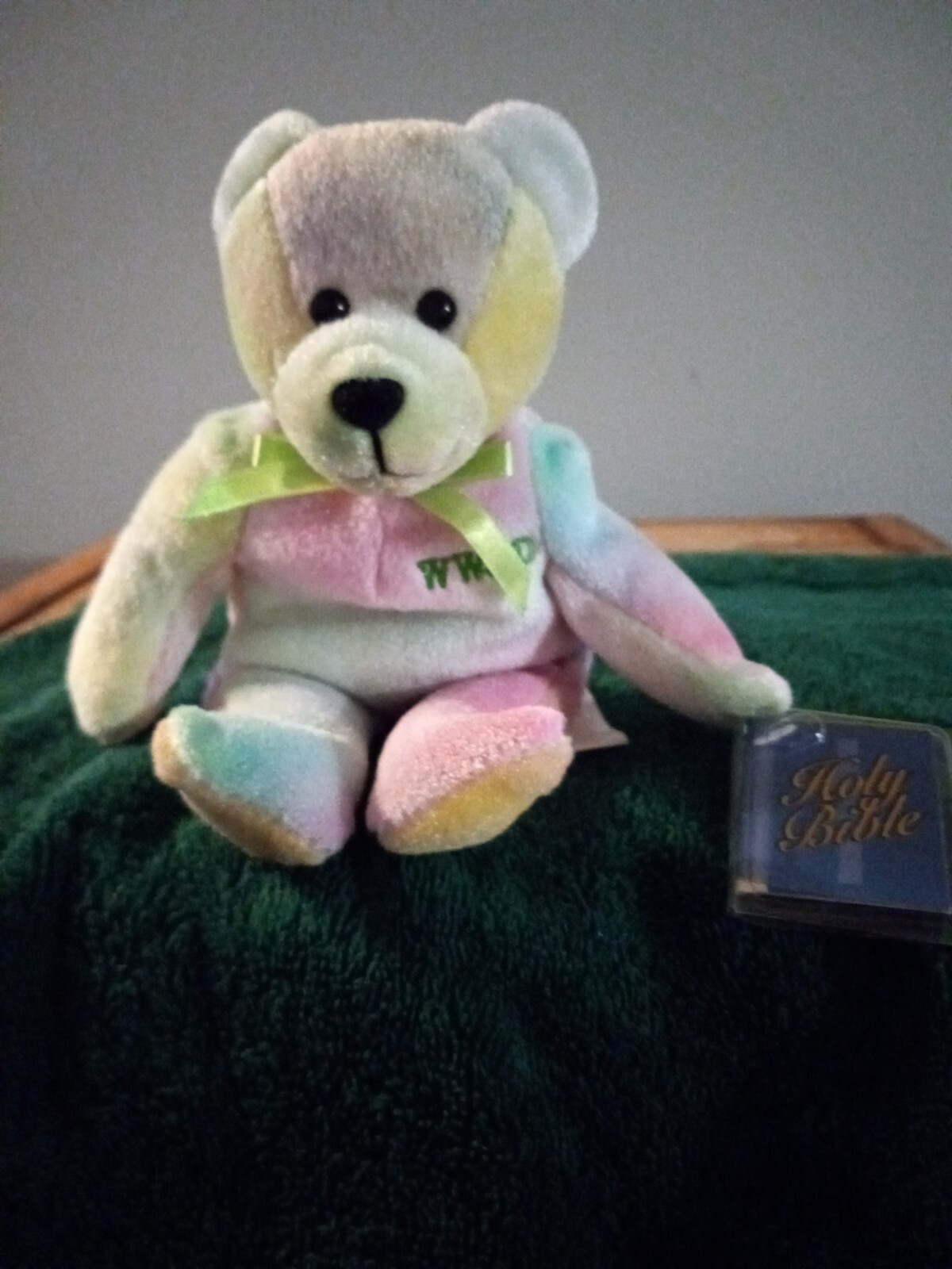 Holy Bears WWJD Remembrance Series 1999 Sheldon Bible Beanie Bear Plush ...