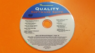 ⭐️⭐️⭐️⭐️⭐️ PC Treasures, INC Quality Software Suite DVD ROM PC Software ...