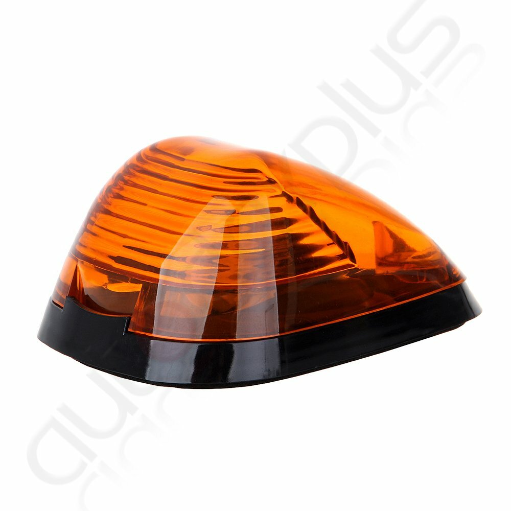 5x Cab Marker Clearance Running Light Amber Cover + Base For Ford F-250 ...