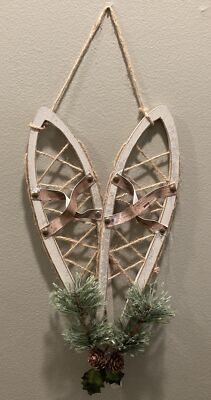 Hanging Snowshoe Christmas Wall Decoration 17" Excellent Condition ...