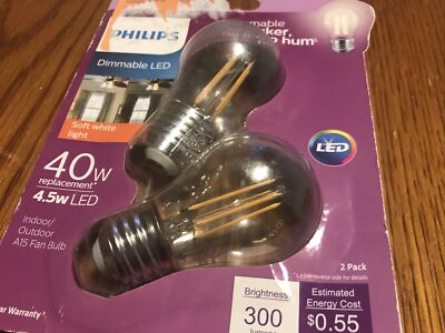 Philips Dimmable LED Soft White Light 40w Replacement 4.5 9290018436 | eBay