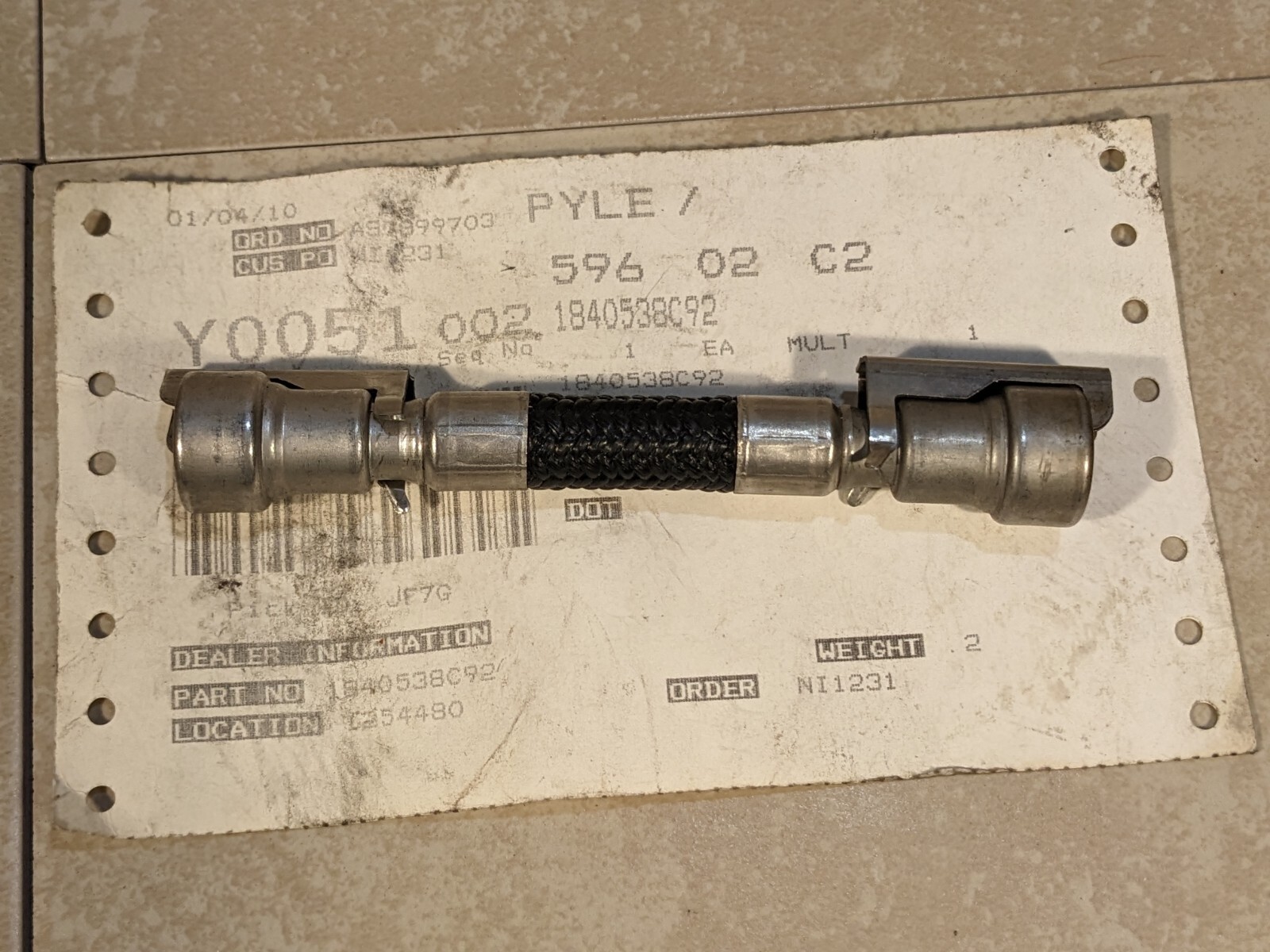 1840538C92 Fuel Line Hose for International for sale online | eBay