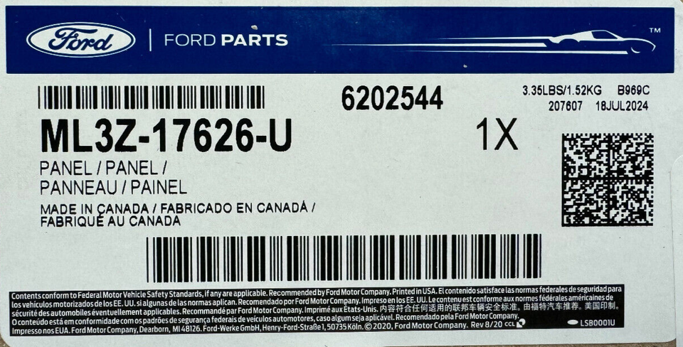 NEW OEM 21-24 Ford F150 LH Active Air Dam Motor Spring Actuator Driver ...