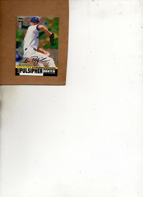 bill pulsipher new york mets collectors choice silver signature 1995 35 ...