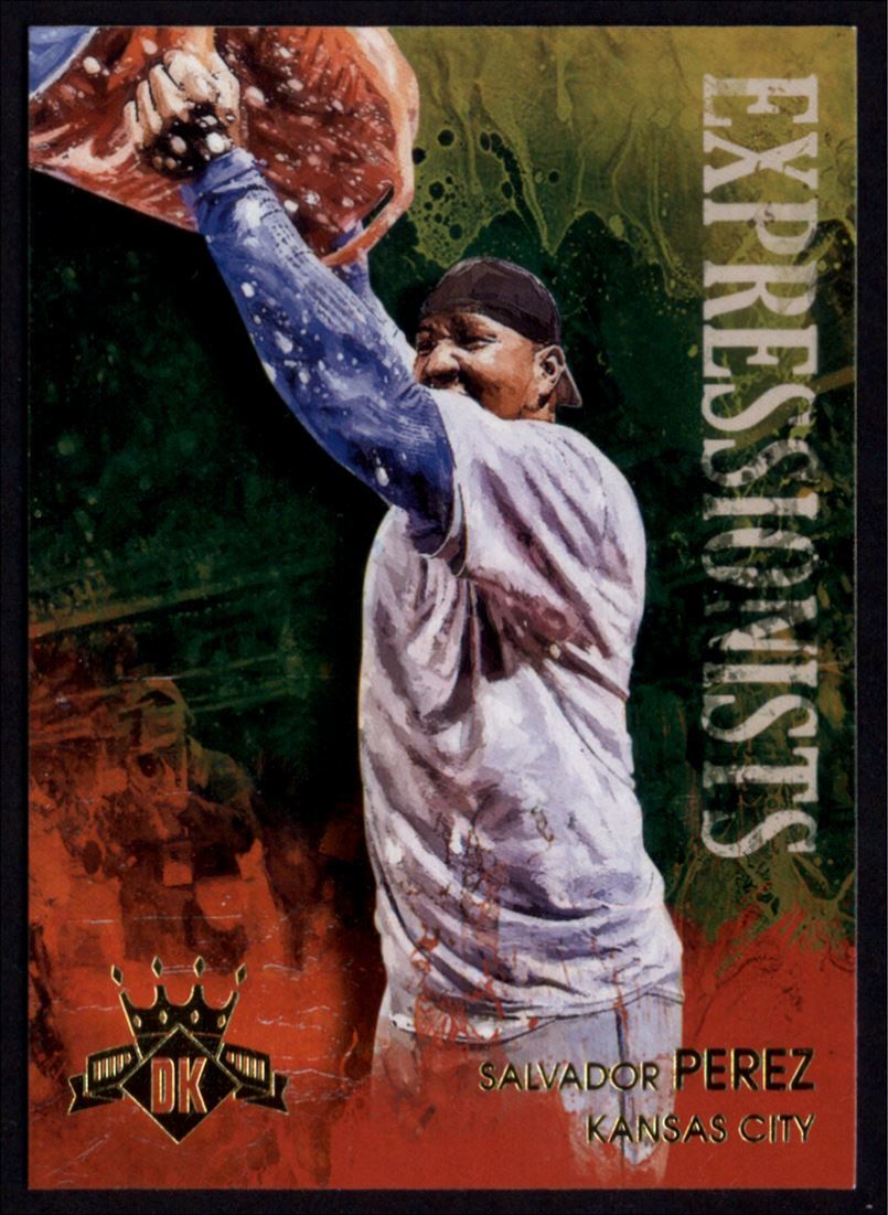 2016 Panini Diamond Kings Expressionists Salvador Perez Kansas City ...