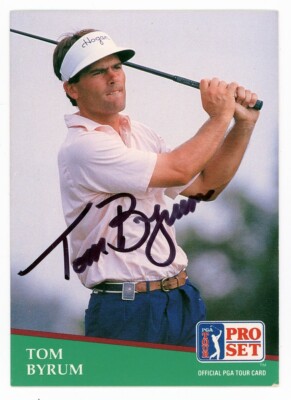Tom Byrum-Signed 1991 Pro Set #72 Trading Card (PGA Tour) | eBay