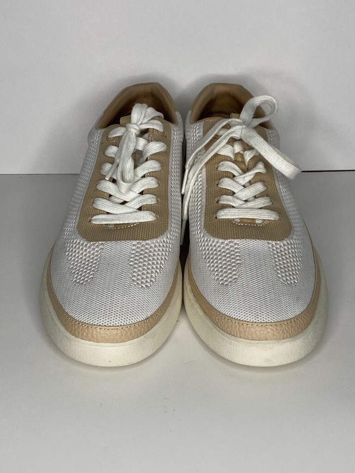 Vionic Women's Galia Knit White/Nude Sneakers sz 12w | eBay