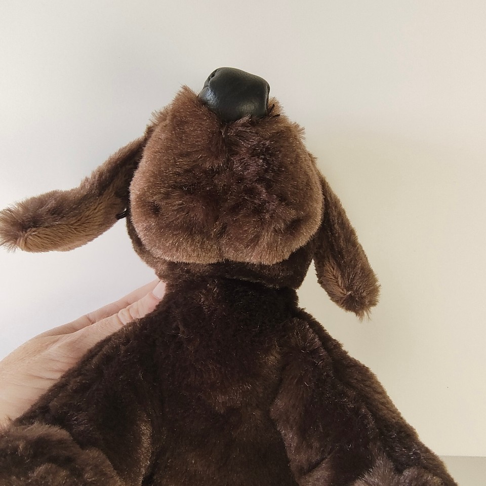Ganz Webkinz Chocolate Lab Dog Plush 8" Stuffed Animal Brown Puppy No ...